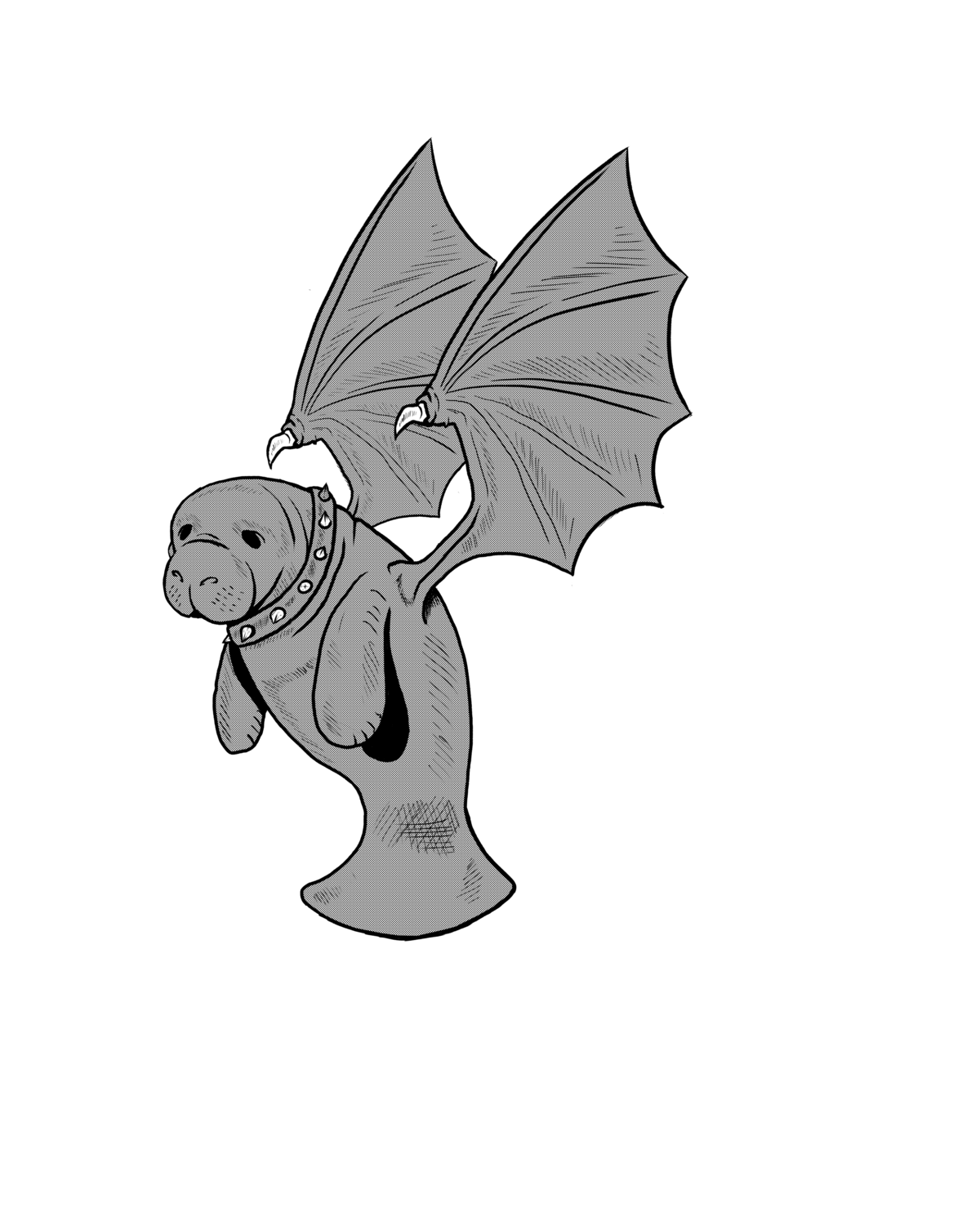 MANATEE GREY PNG – Plutonian Clothing